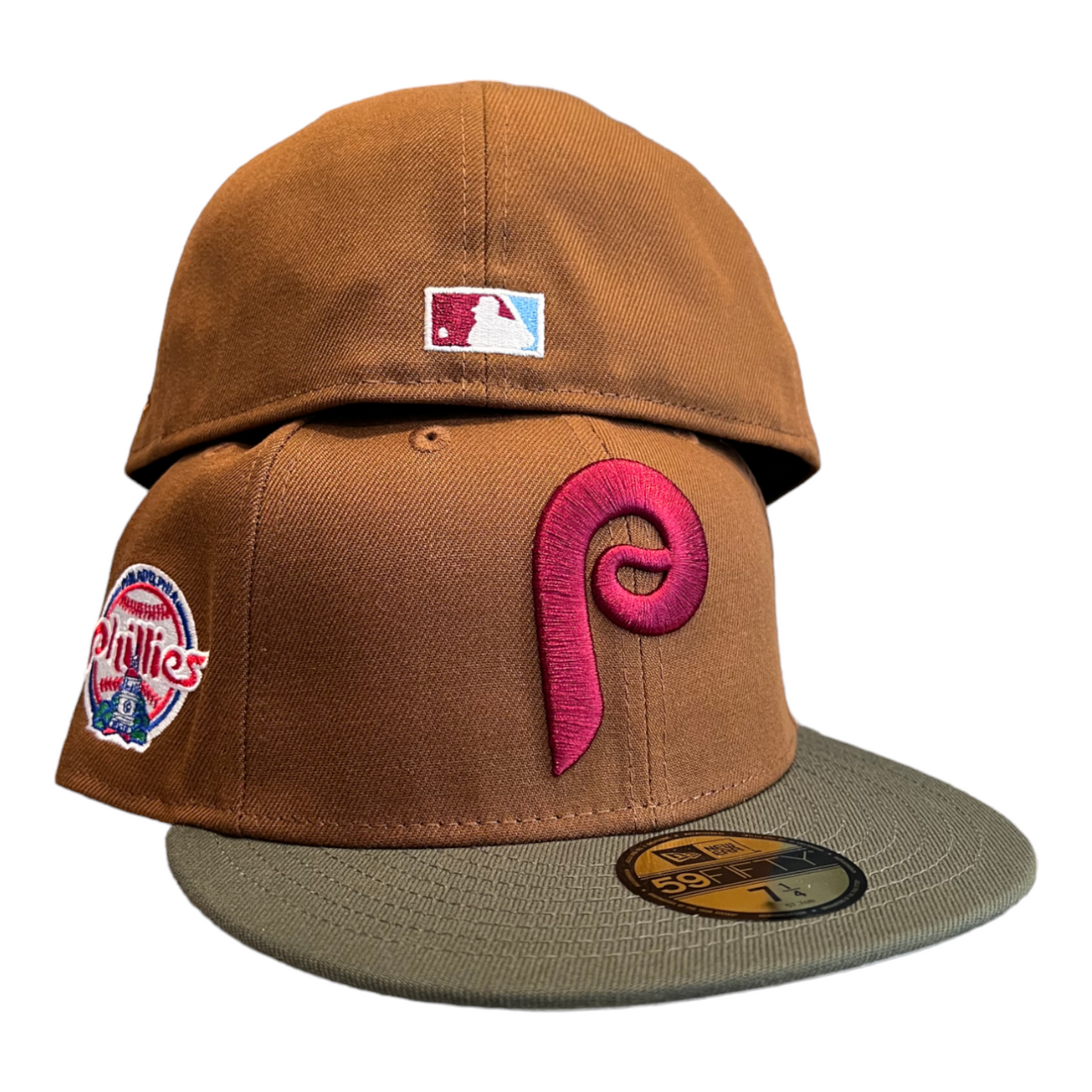 New Era Philadelphia Phillies Khaki Pack 59FIFTY Fitted Hat Phillies Patch