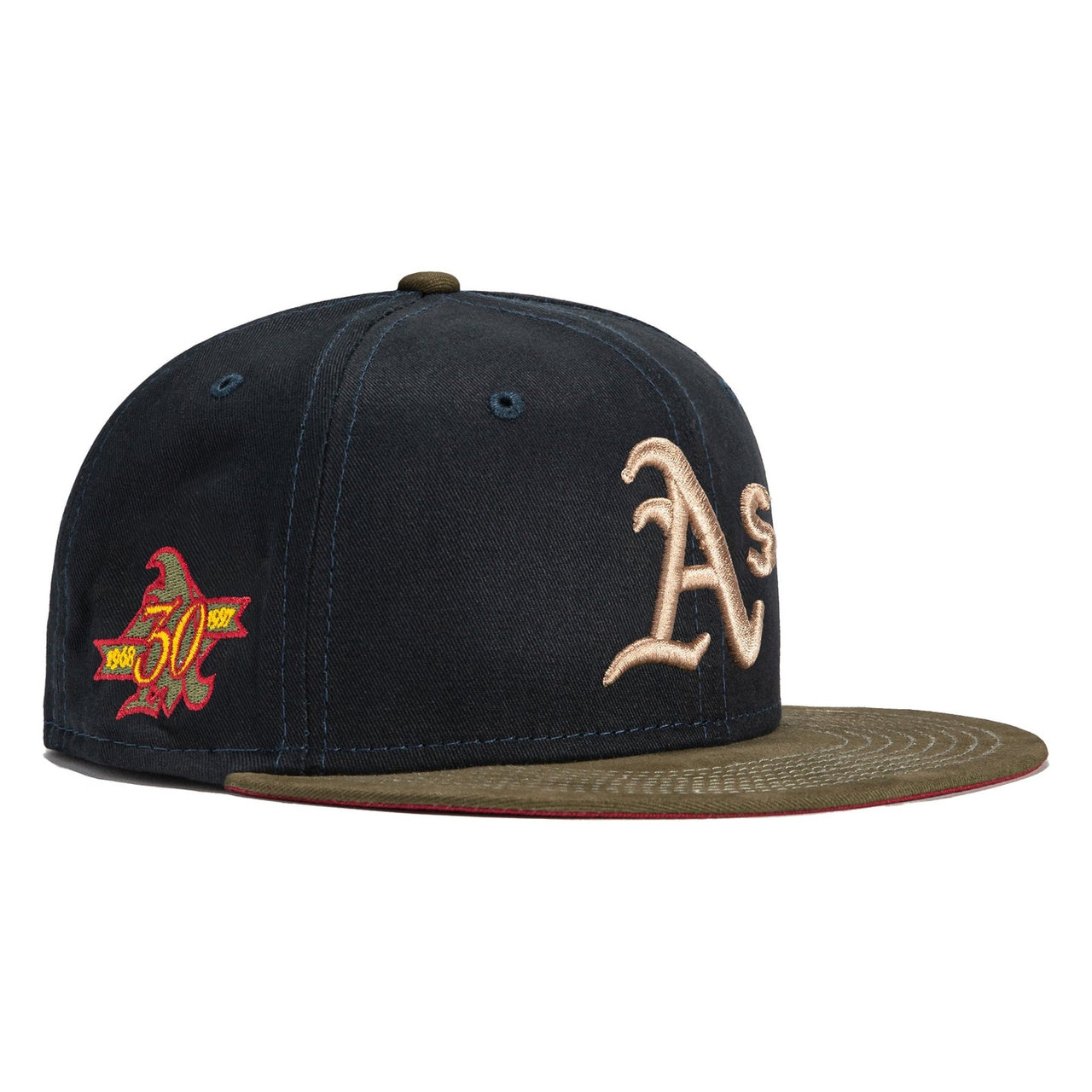 New Era Oakland Athletics Fall Tones 59FIFTY Fitted Hat 30th Year Patch