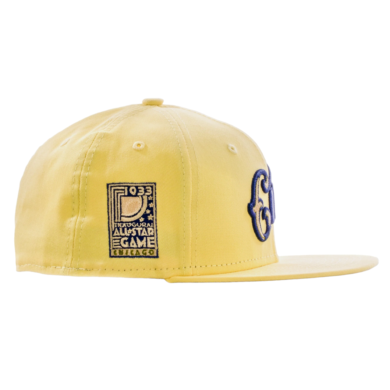 New Era Chicago Cubs Canary Yellows 1933 ASG Side Patch 59FIFTY Fitted Hat