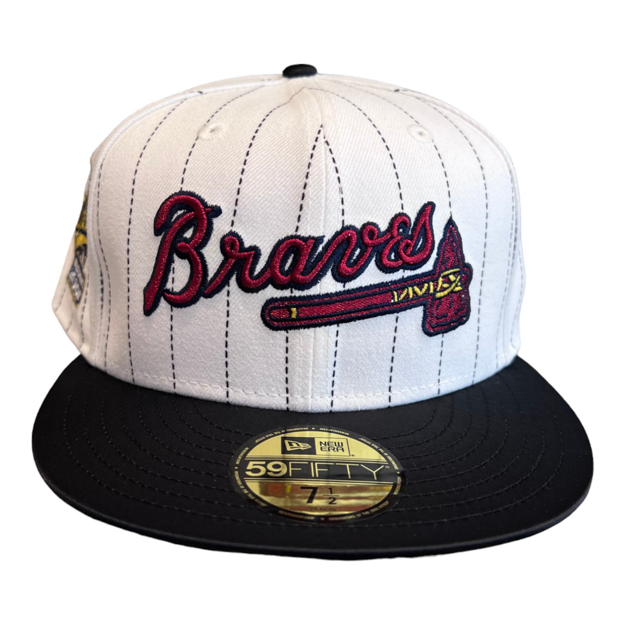 New Era Atlanta Braves Retro Pinstripe 59FIFTY Fitted Hat