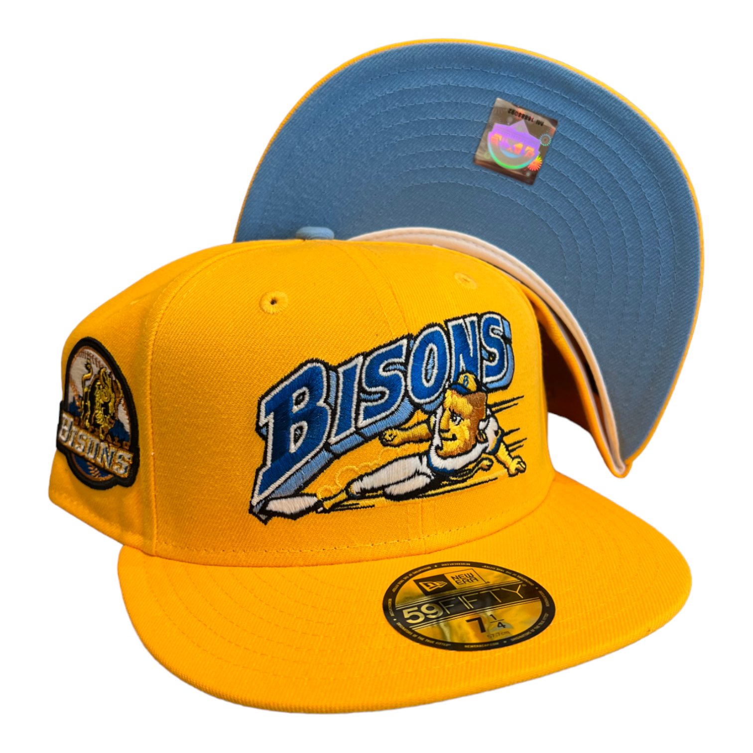 New Era Buffalo Bisons Sliding Buster 59FIFTY Fitted Hat Exclusive MiLB