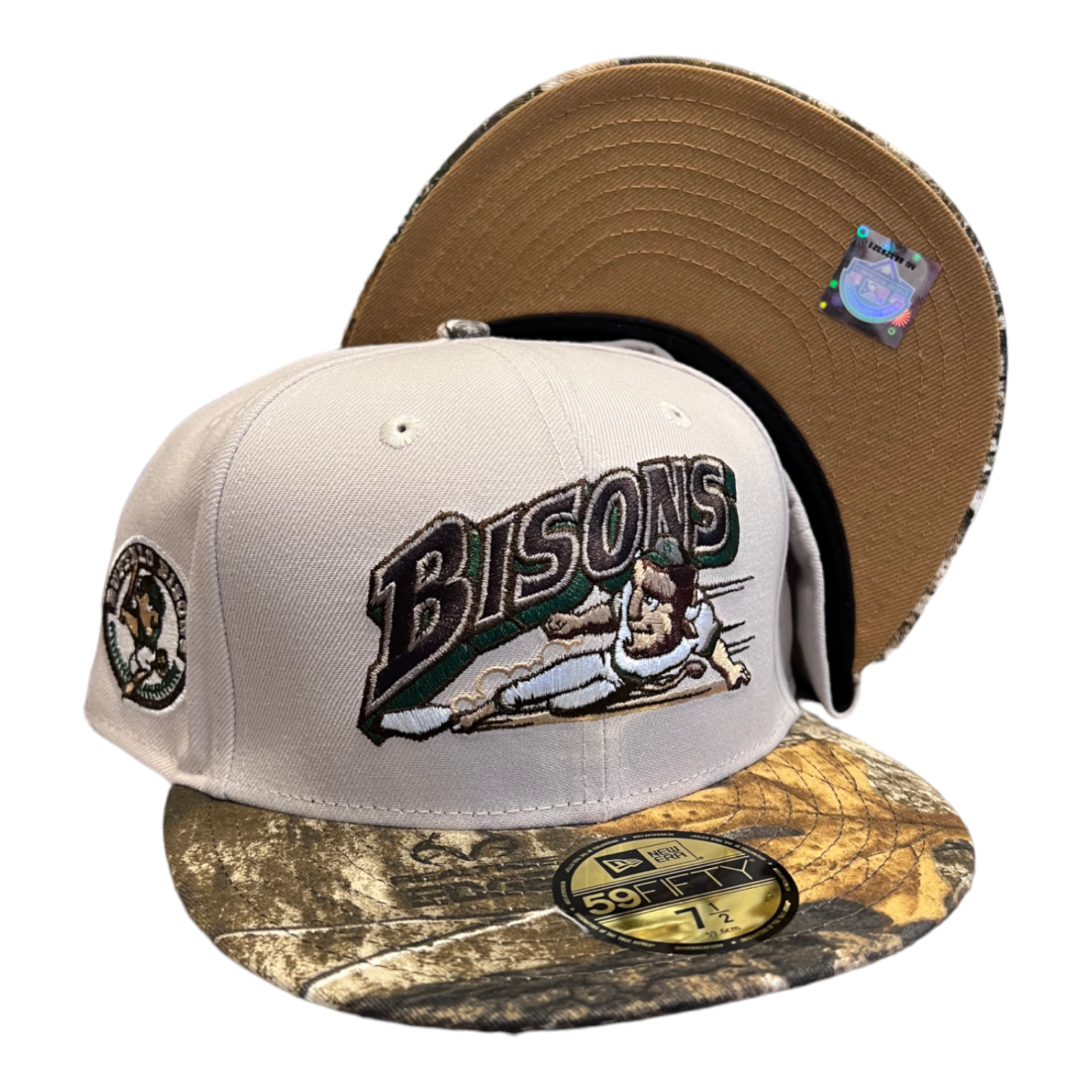New Era Buffalo Bisons Sliding Buster Realtree 59FIFTY Fitted Hat