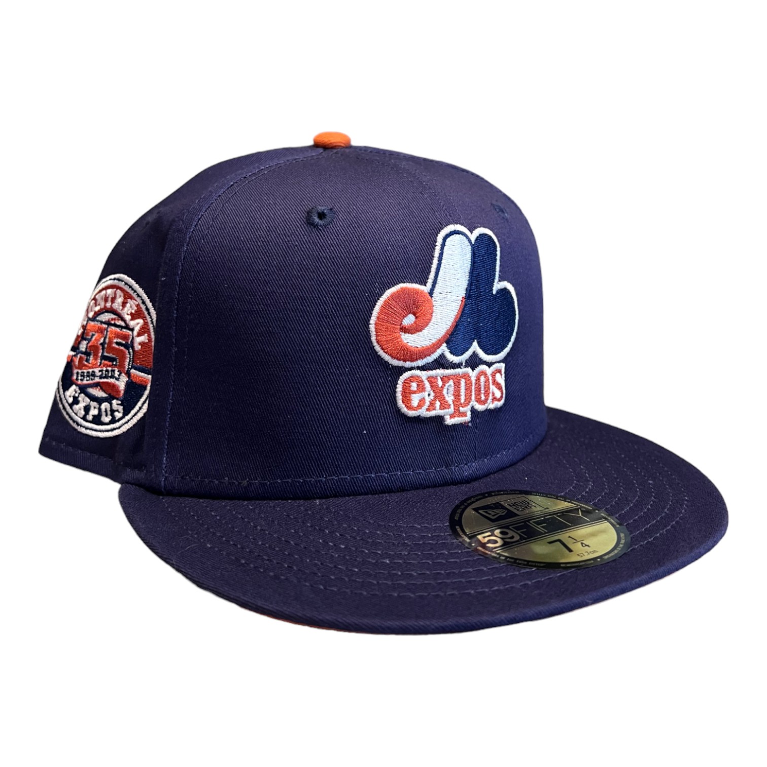 New Era Montreal Expos 59FIFTY Fitted Hat Cap 35th Year Side Patch