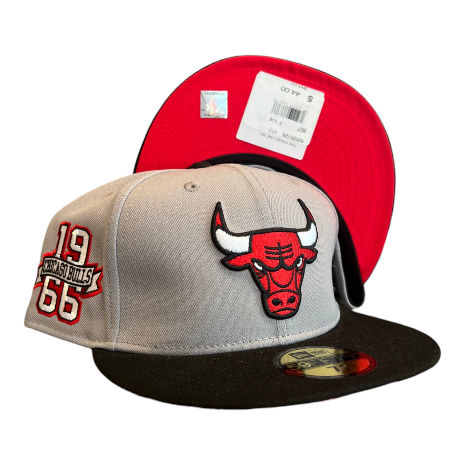 New Era Chicago Bulls 59FIFTY Fitted Hat Cap 1966 Chicago Bulls Side Patch