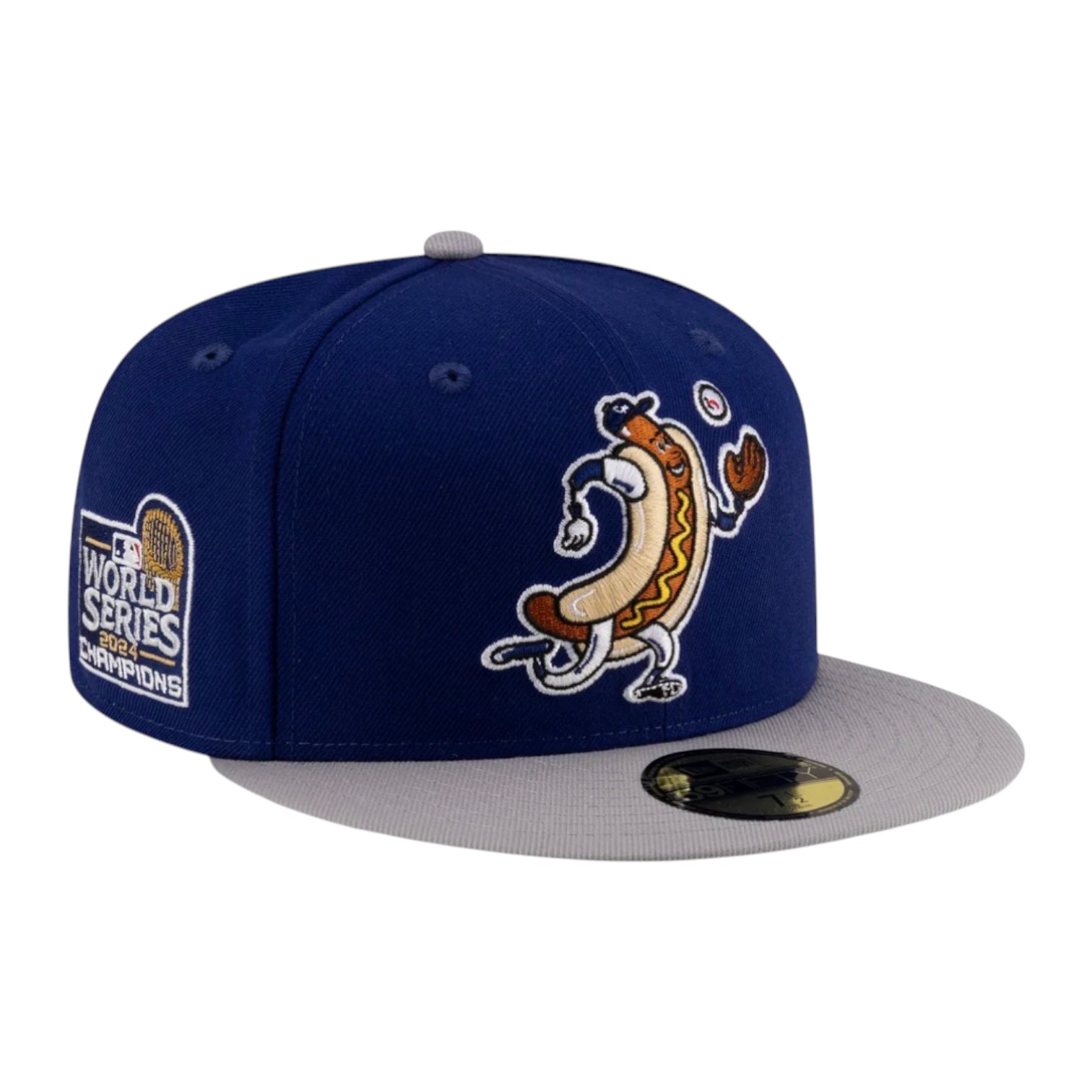 New Era Los Angeles Dodgers Mascot Pack 59FIFTY Fitted Hat 2024 WS Patch
