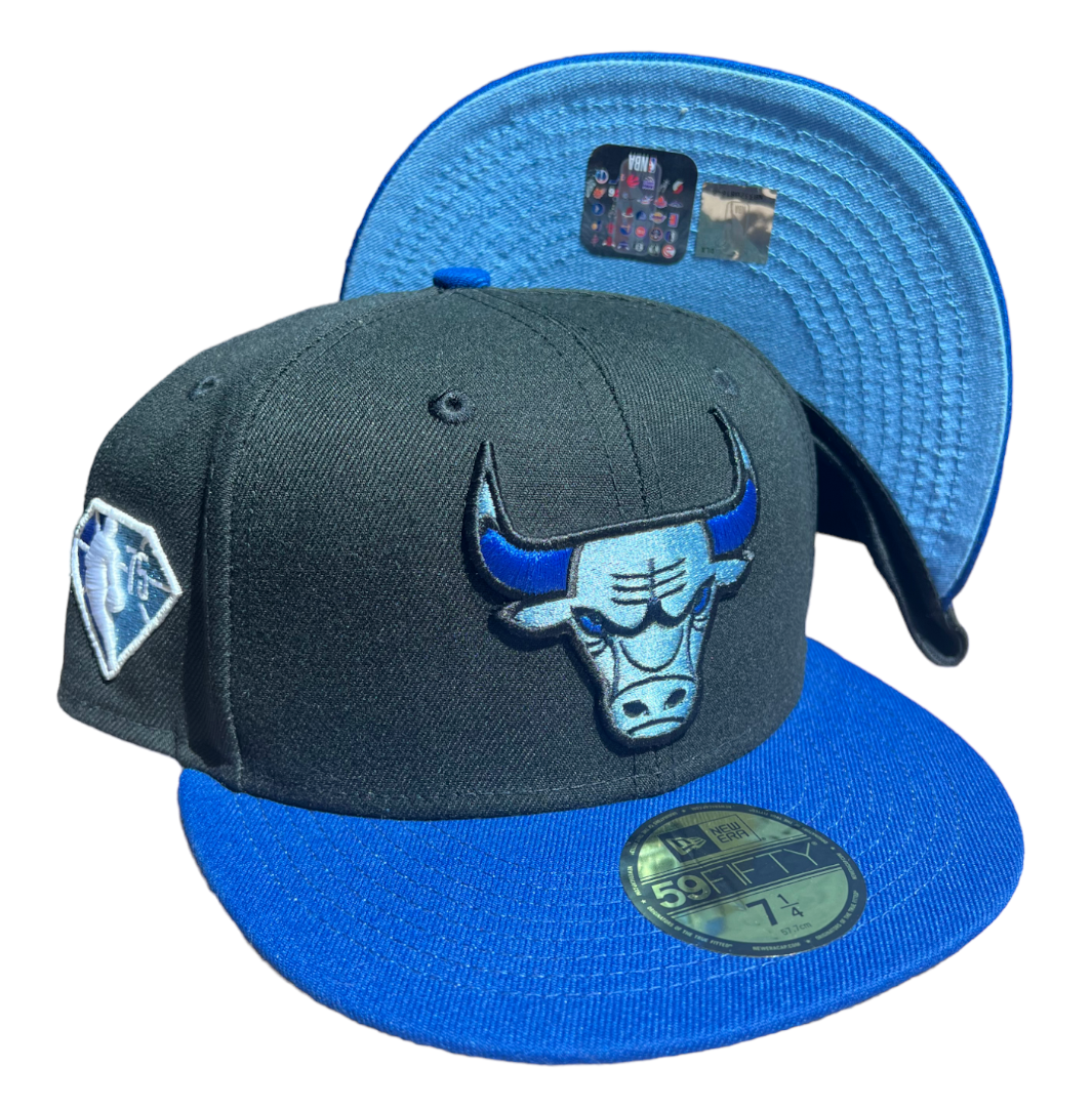 Chicago Bulls 59FIFTY Fitted Hat 75 Year Anniversary Side Patch