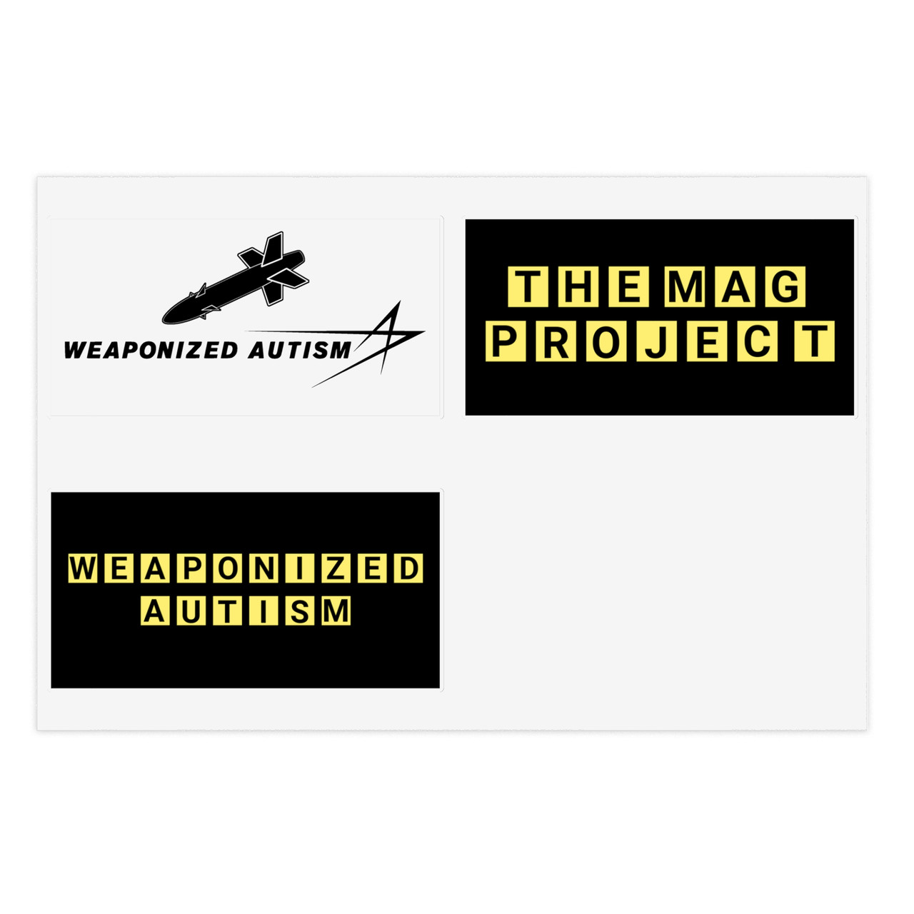 Weaponized Sticker Set