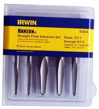 Hanson Straight Flute Screw Extractor 5 Piece Set - AHN-53635 | Best ...
