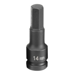 Grey Pneumatic 1/2" Drive 14mm Metric Hex Driver Impact Socket | Best ...