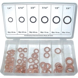 K Tool International 110 Piece Copper Washer Assortment
