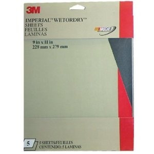 3M 9" x 11" 5 Pack Micro Fine 1200 Sheets