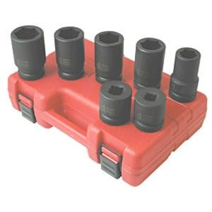 Sunex Tools 1" Drive 7 Piece 6 Point Metric Deep Impact