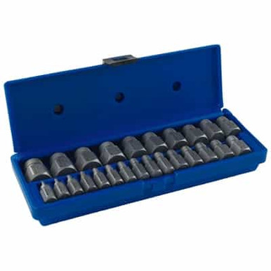 Hanson 1/8”- 7/8” Hex Head Multi-Spline Screw Extractor
