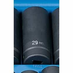 Grey Pneumatic 1/2" Drive 29mm Metric Deep Impact Socket