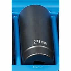 Grey Pneumatic 1/2" Drive 29mm 12 Point Deep Metric Impact Socket ...