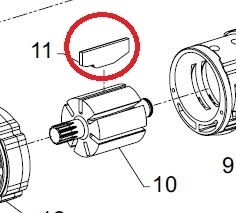 Ingersoll Rand 2135-42A-7 Vane Packet (Set of 7 Vanes)