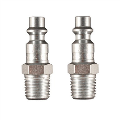Milton Industries S-727 1/4" NPT Male M-Style Plug 2 Pack