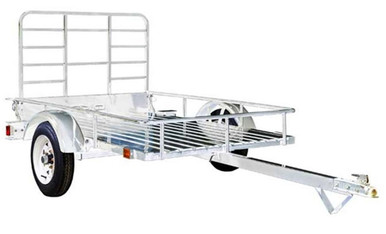 DK2 MMT4X6OG Open Rail Galvanized Utility Trailer | Best Buy Auto Equipment