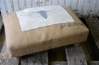 Burlap Bee Stool - Timeless Barn