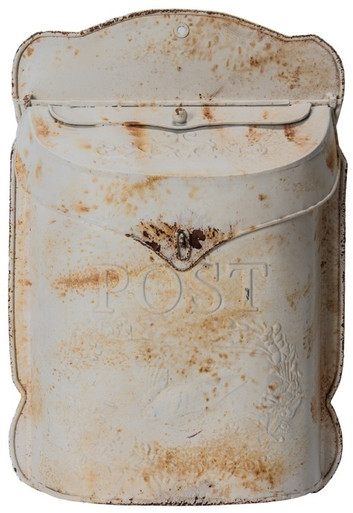 Vintage Style Mailbox White - Timeless Barn