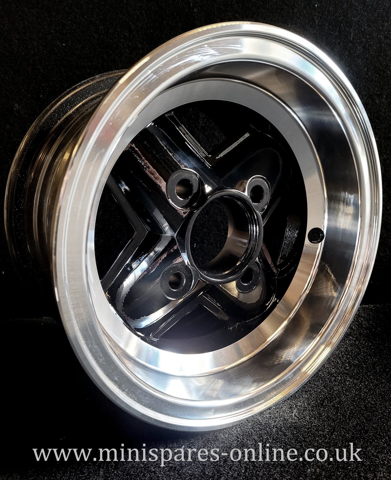 6x10 Black (Polished Rim) Genuine REVOLUTION Alloy Wheel Rim or Package ...