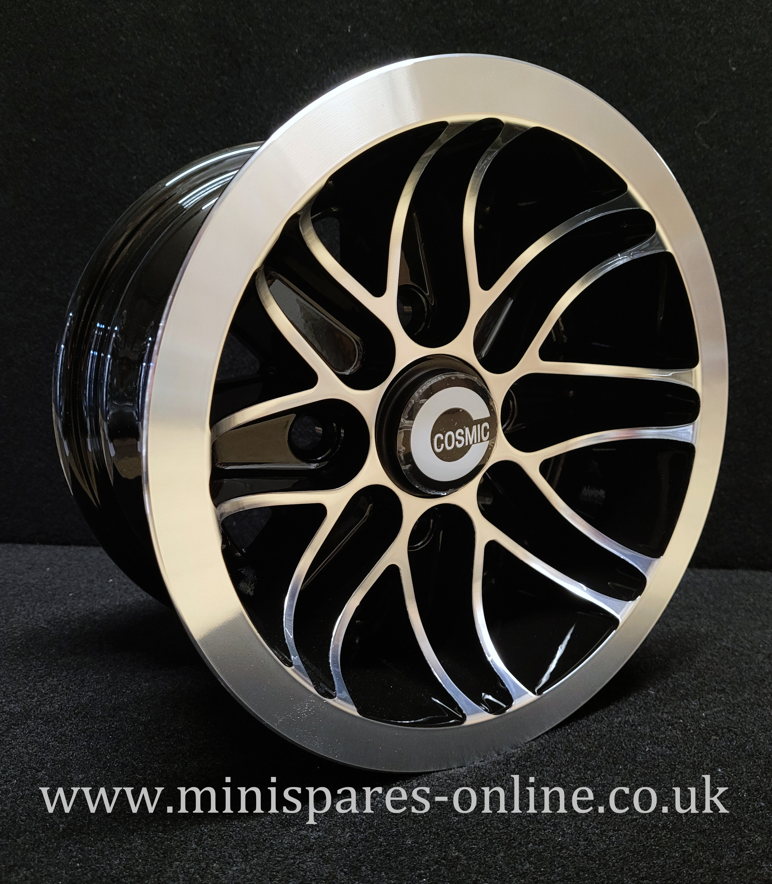 6x10 Black Cosmic Alloy Wheel Rim or Package for Classic Mini ...