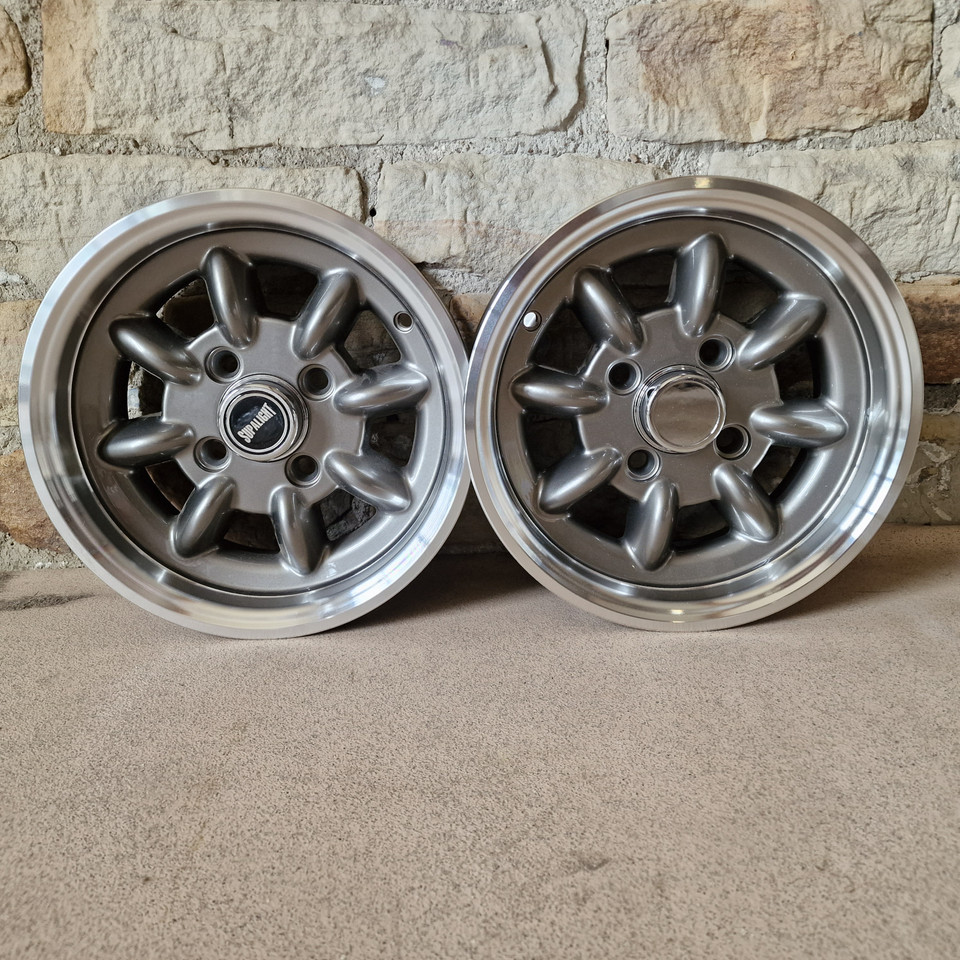 5x12 Anthracite Superlight Alloy Wheels for Classic Mini - SET OF 2 ...