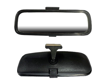 Universal black plastic interior rear view mirror - Huddersfield Spares ...