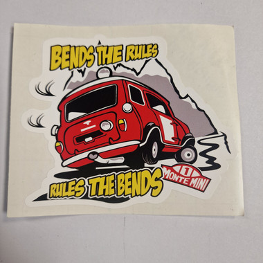 BENDS THE RULES, RULES THE BENDS Sticker (12) - Huddersfield Spares Limited