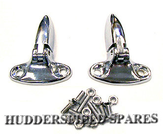 Chrome Boot Hinges and fitting kit for classic Mini - Huddersfield ...