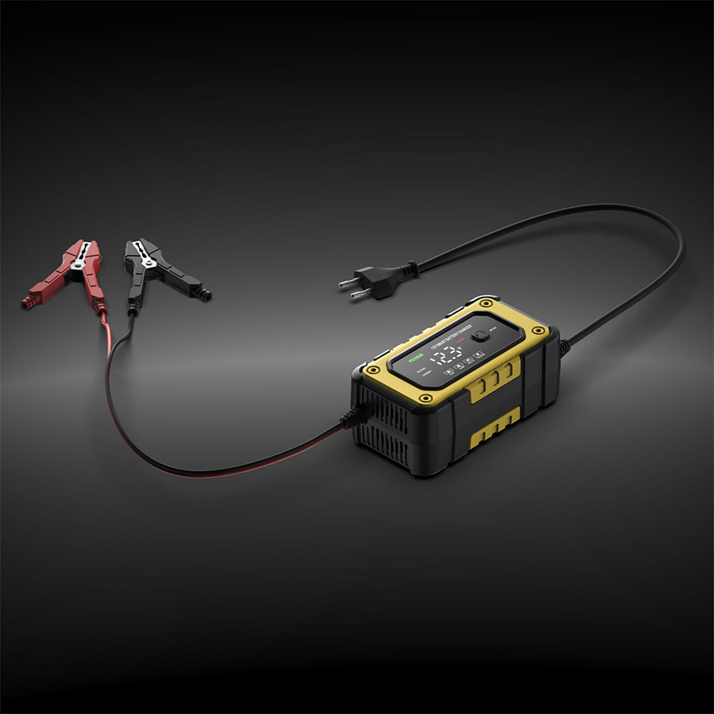 Car Battery Charger With Alligator Clips 12V Battery Charger Battery ...