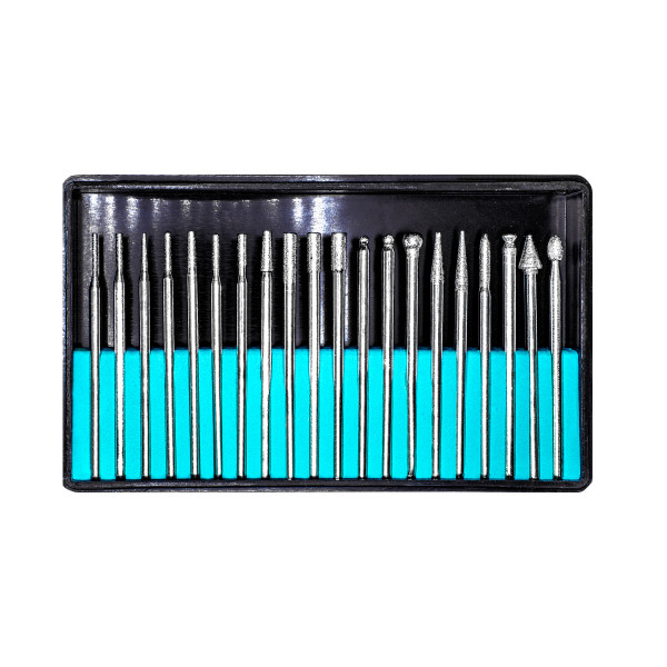 20 Piece Diamond Bit Set 3/32" Medium - Ram Products, Inc.