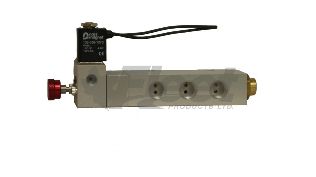 RA020-01 | 5 Port Solenoid Valve (External Pilot, Spring Return, W ...