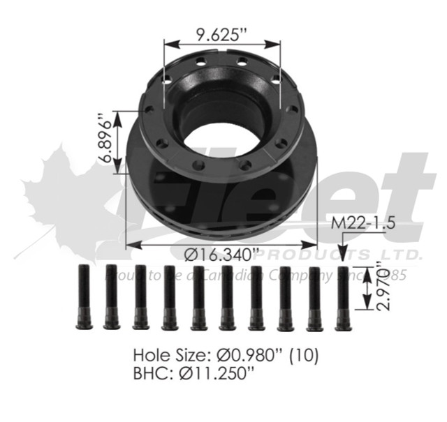 WABCO Air Disc Brake Rotors | MAXX22T, MAXXUS, PAN Series