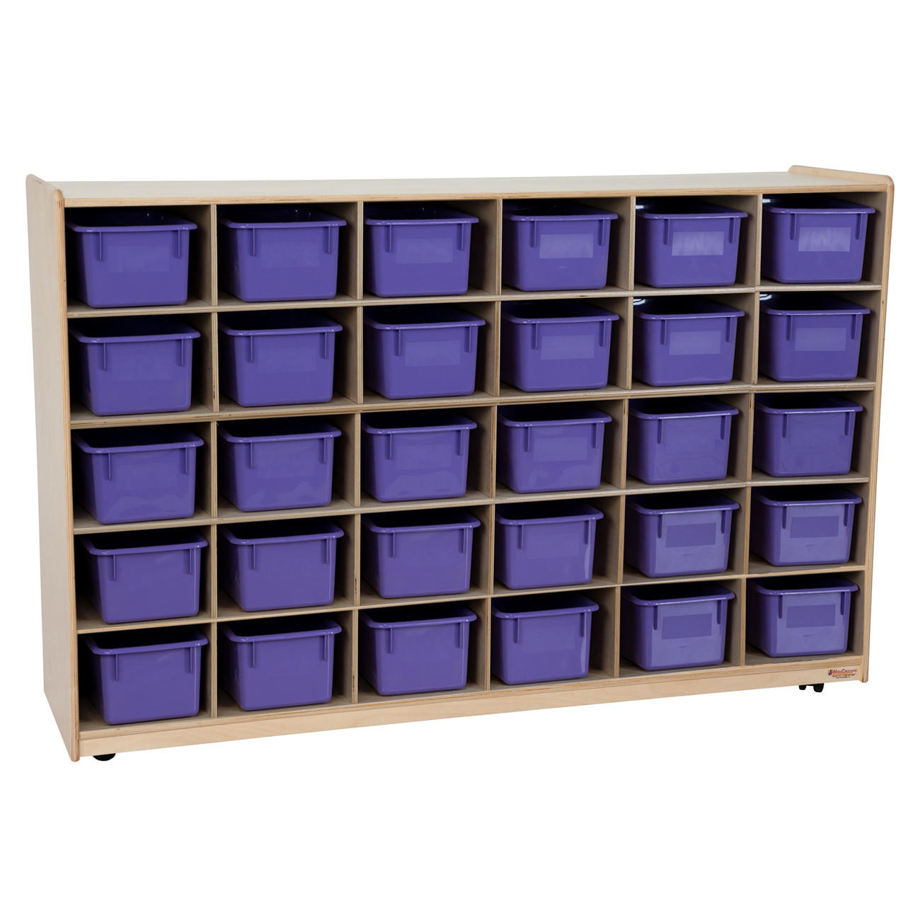 WD16039PP 30 Tray Storage with Purple Trays - WoodDesigns