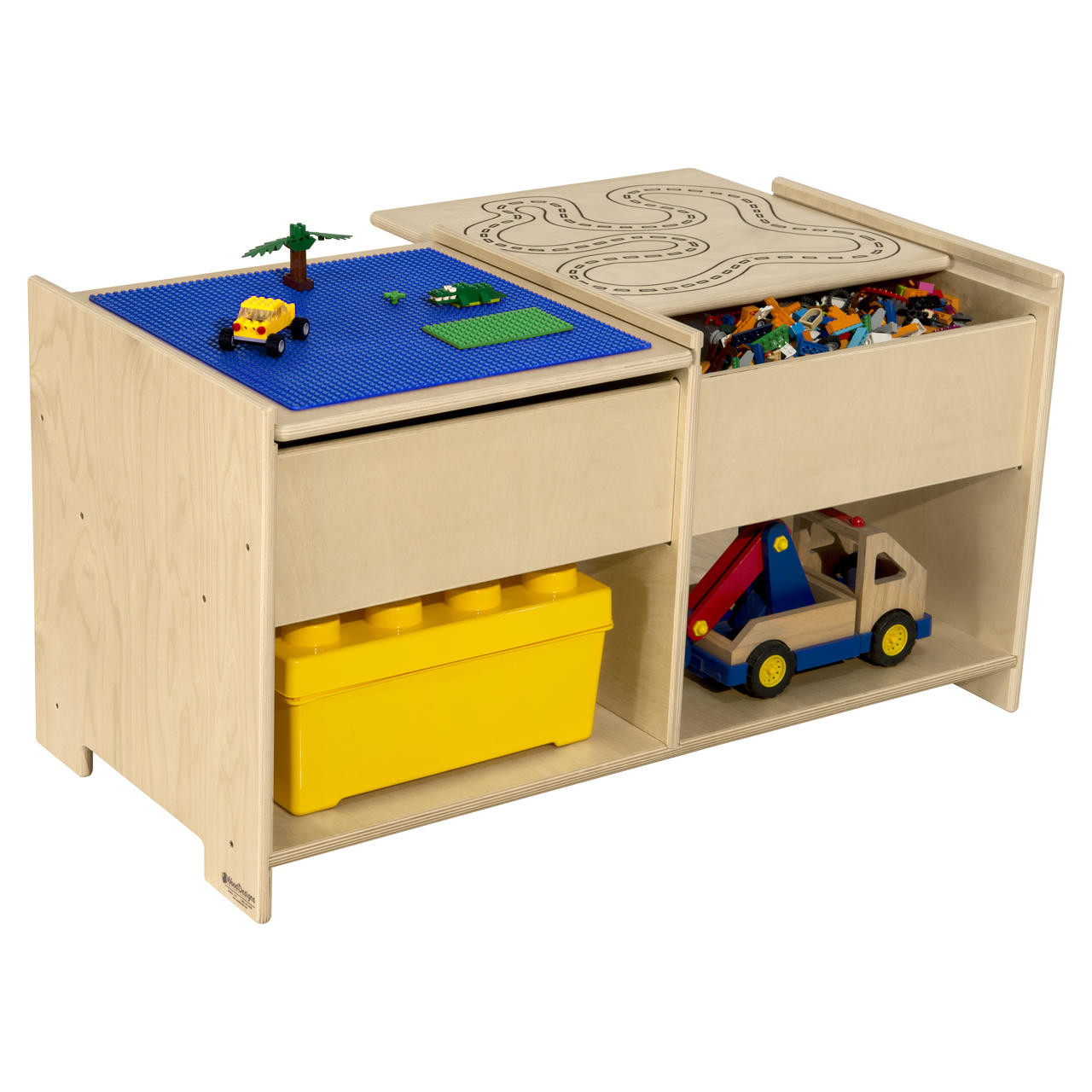 WD85699 Build-N-Play Table with Race Track - WoodDesigns