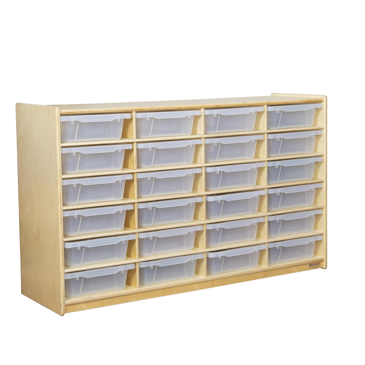 WD14501 20 Tray Storage with Translucent Trays - WoodDesigns