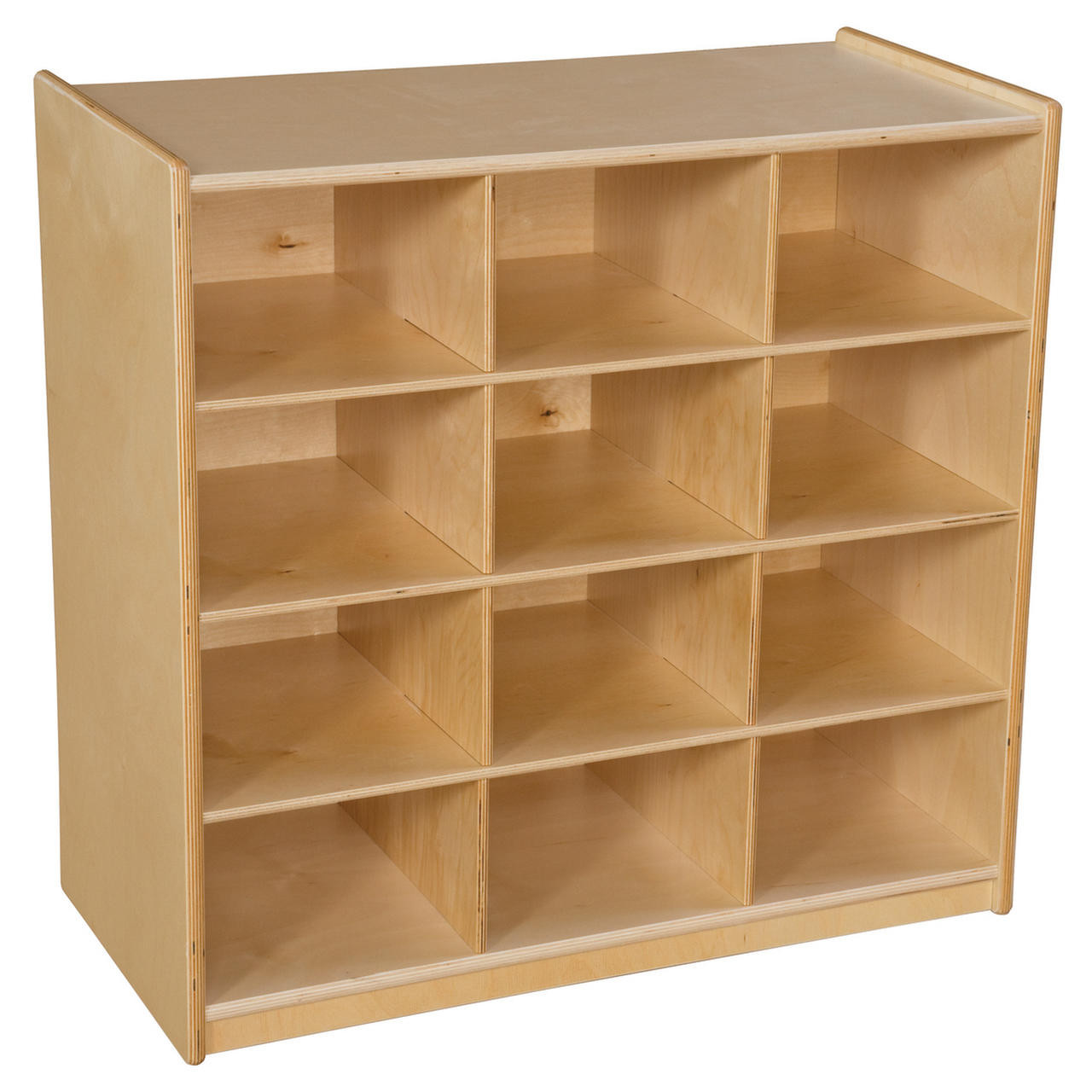 C51409 Wall Hanging Cubby Storage without Trays - WoodDesigns