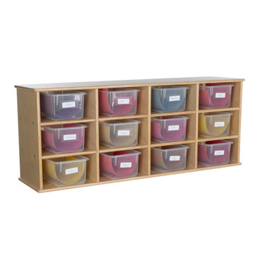 Contender Stackable Shelving Unit with 12 Cubbies -RTA