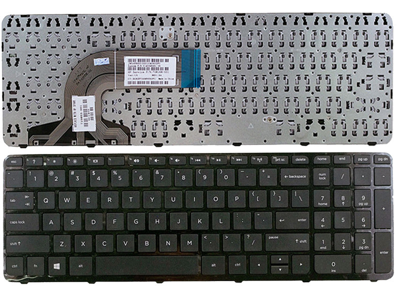 New HP 15-r015dx 15-r017dx 15-r018dx US Laptop Keyboard With Frame ...