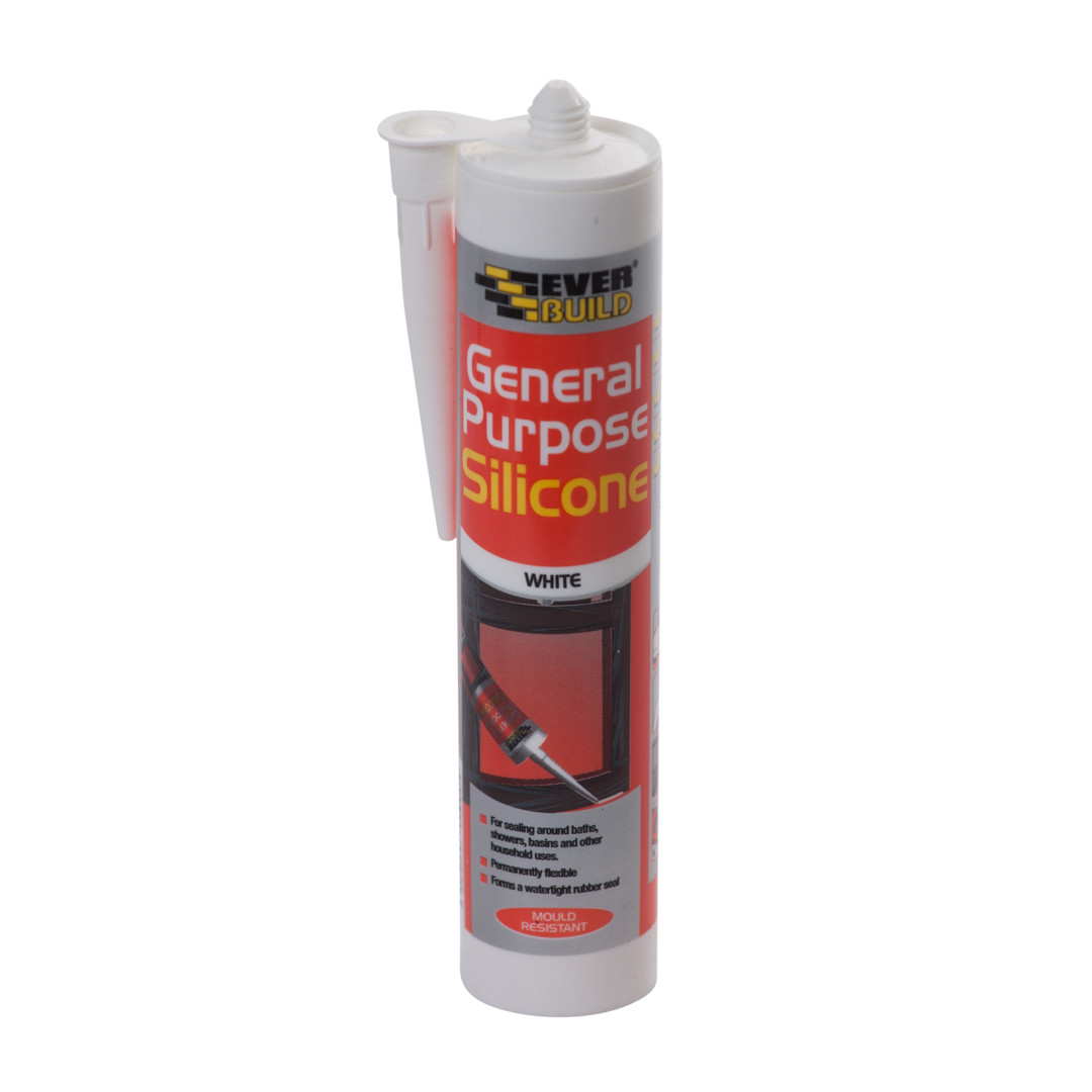 Everbuild General Purpose White Silicone 310ml - Fulham Timber and ...