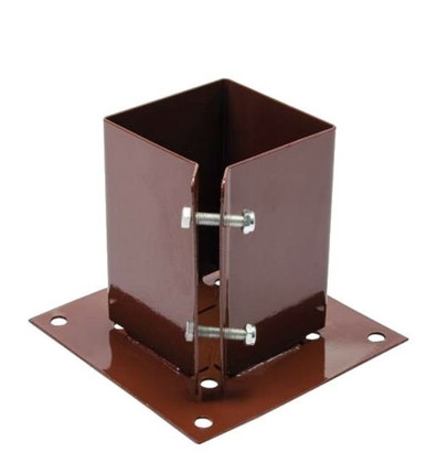75mm Bolt Down Post Support - Fulham Timber and Building Supplies