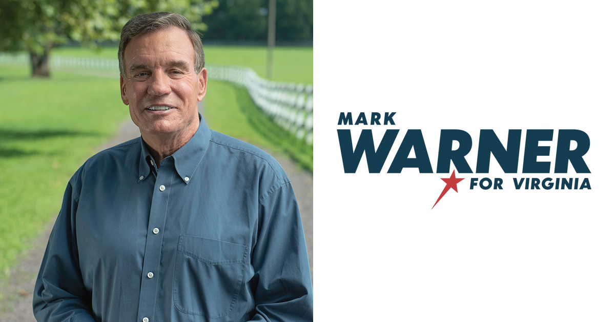 Mark Warner (24" x 18" Coroplast Yard Sign) - Mark Warner for VA Store