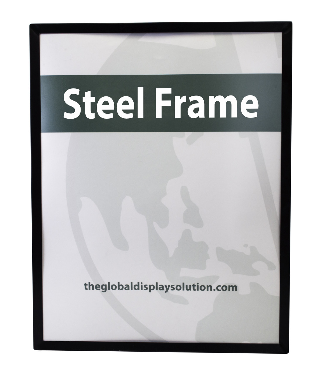 Steel Wall Mount Sign Frame | 22"W x 28"H - The Global Display Solution™