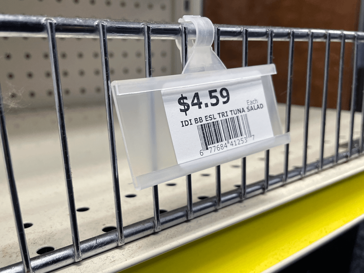 Locking Price Tag Holder with C-Channel | 3"w x 1.25" | Clear - The ...
