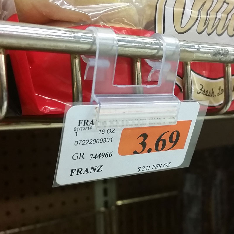 Hanging Double Arm Sign Gripper | Hangs from Wire Baskets/Fences | 1.4 ...