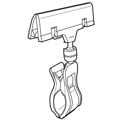 POP Rotating Sign Clip | 3 1/8"w Sign Holder | 1" Grip Capacity Clip ...