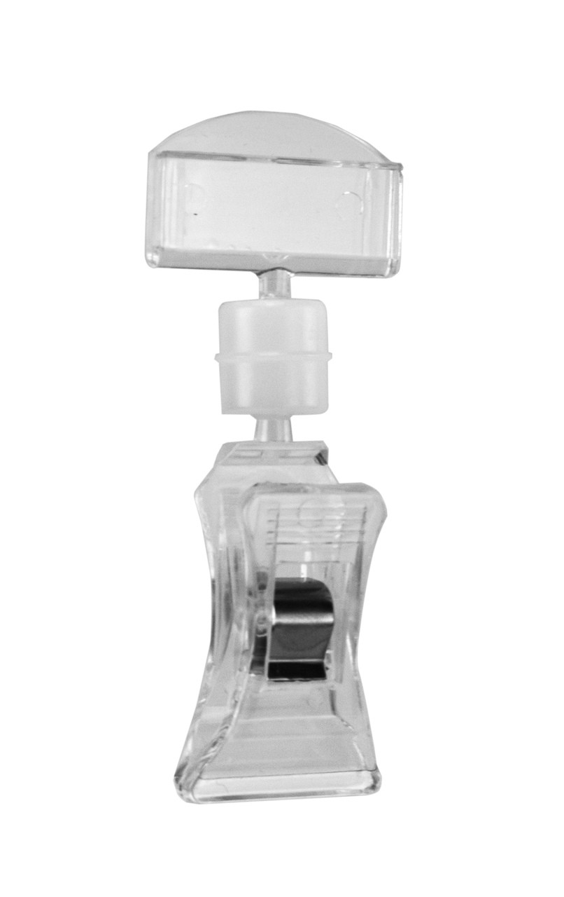 POP Rotating Sign Clip Holder | 2.75" | 3/8" Grip Capacity | Clear ...