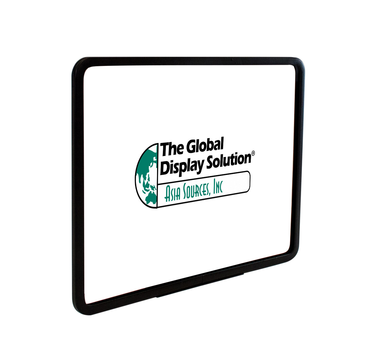 Metal Sign Holder | Wedge Base | 11"W x 8.5"H | Black - The Global ...