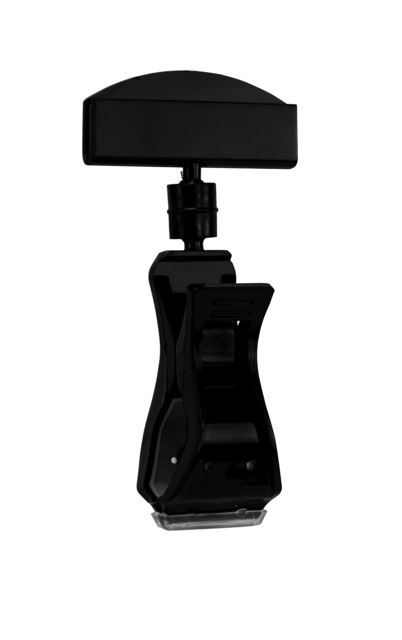 POP Rotating Sign Clip | 1" Grip Capacity Clip | 4"H | Black - The ...